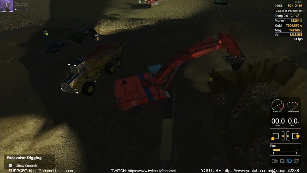 Gold mining simulator / Goldrush. Lets dig it, day 46 (1/2) - YouTube