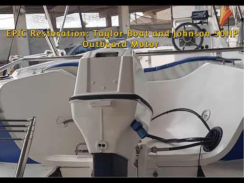 Restauración ÉPICA: Lancha Taylor y (Motor Fuera de Borda) Johnson 50HP 🚤
