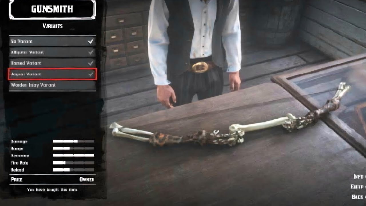 Red Dead Redemption 2 Online - Improved Bow Variants - YouTube