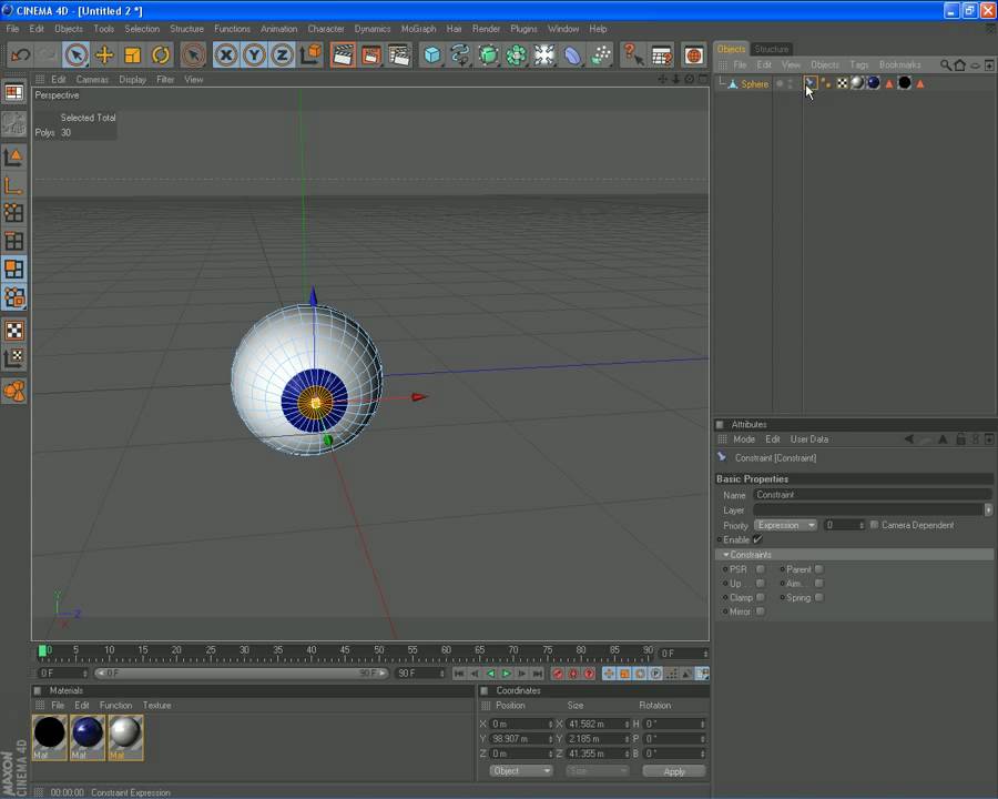 animating a eye in c4d tutorial - YouTube