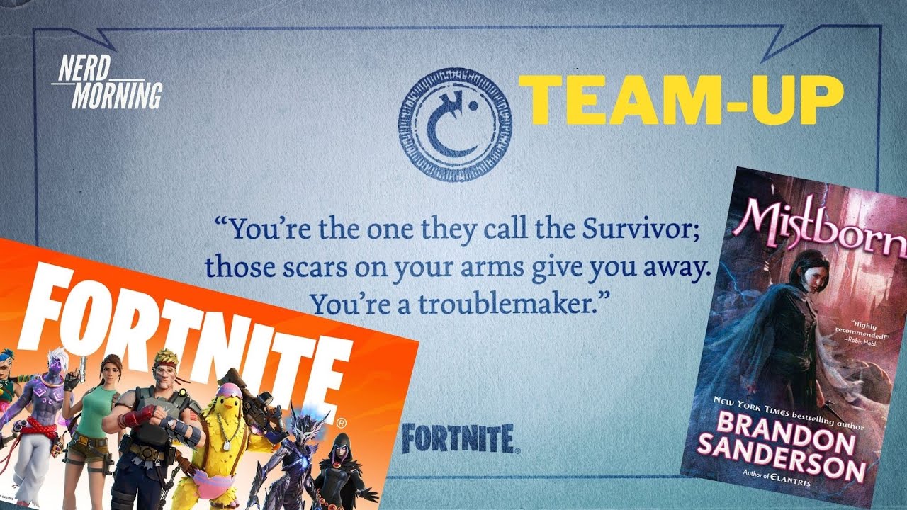 Brandon Sanderson's Mistborn teams up with Fortnite - YouTube