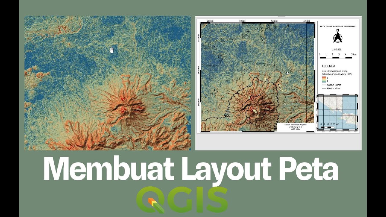 #5c Membuat Layout Peta - YouTube