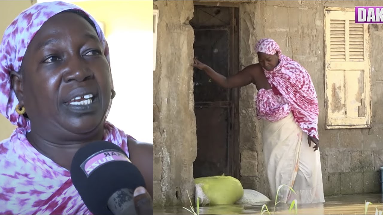 Inondations à Keur Massar: Fatima Ndiaye craque et fond en larme "Awma ...