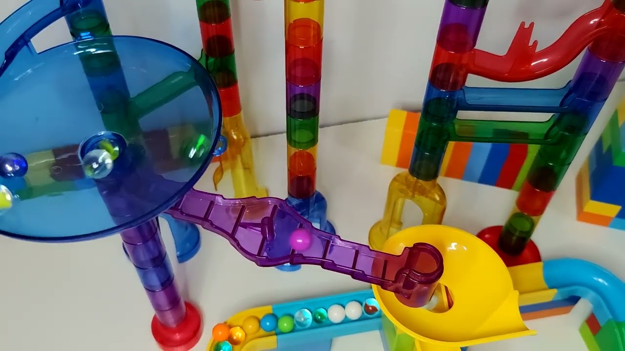 Big Spiral Marble Run Race ASMR Marble genius #marblerun #rollercoaster ...