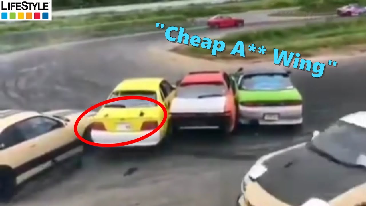 His Amazon Wing Broke Off At The Track! - YouTube
