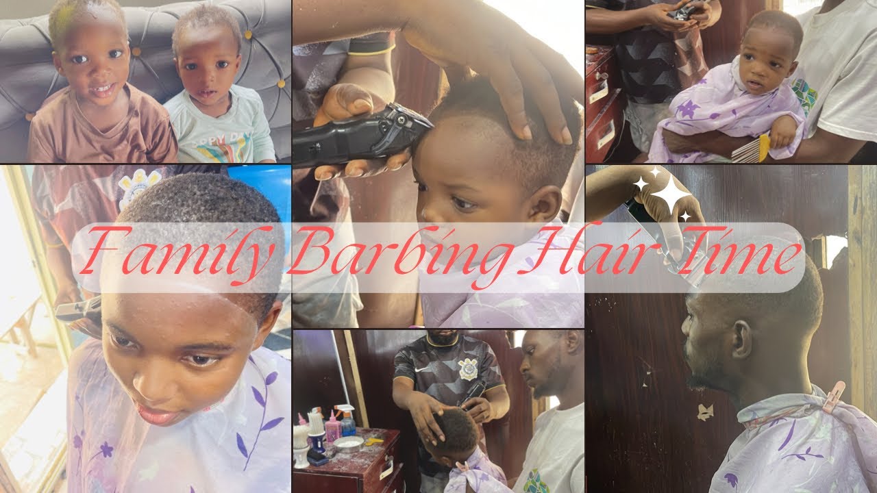My Family Barbing Time|My One Year Old Cut His First Baby 💇‍♂️ # ...