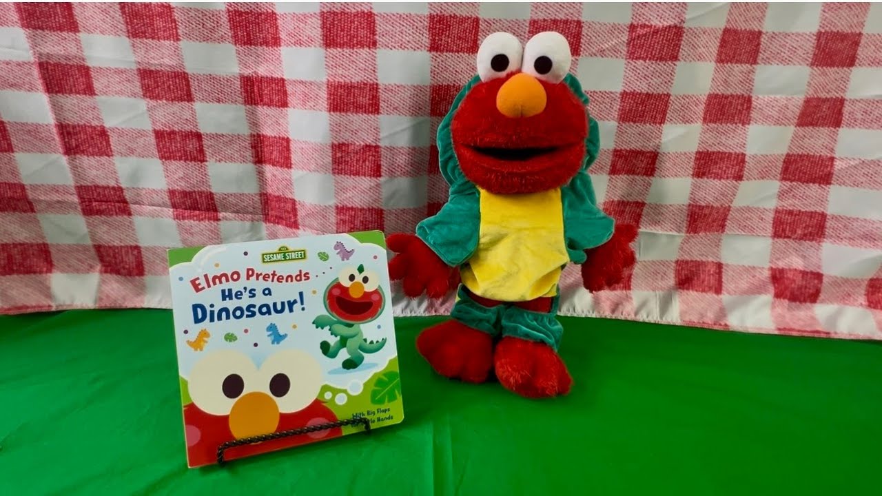 Sesame Street ELMO PRETENDS HE’S A DINOSAUR 🦖Read along with KD ...