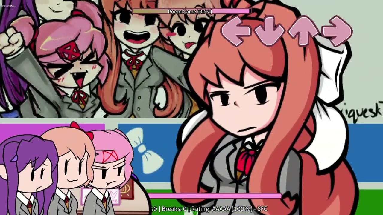 Poem Game || DDLC No Brainer remix || DDLC Sings for you V4 - YouTube