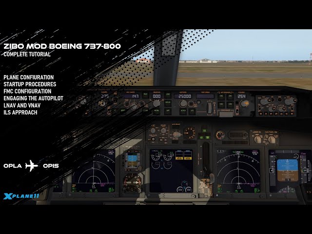 X Plane 11 Zibo Mod 737800 Autoland Test Ksfo B737 800 Modified Page