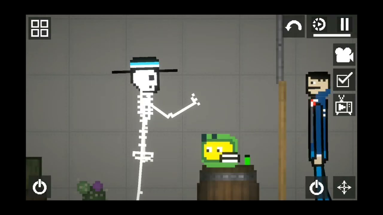 Spanish Skeleton In Melon Sandbox Remake - YouTube