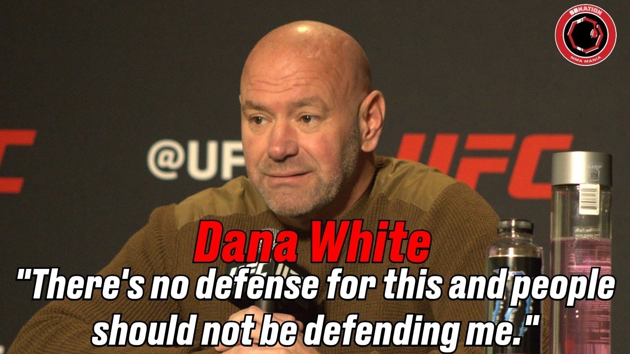 Dana White wife slap video statement: 'There's no defense - people shouldn't defend me' - YouTube
