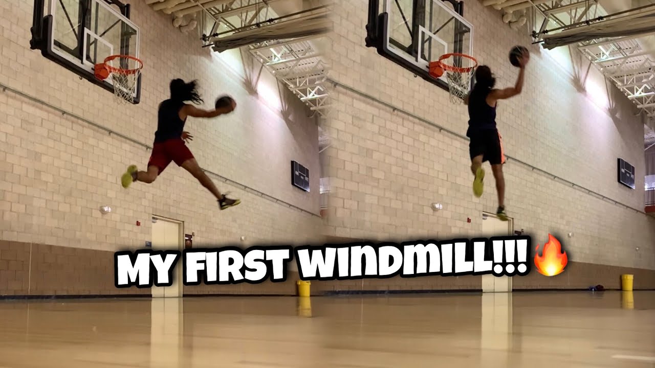 My First WINDMILL and 40 inch vertical - Dunk Journey #96 - YouTube