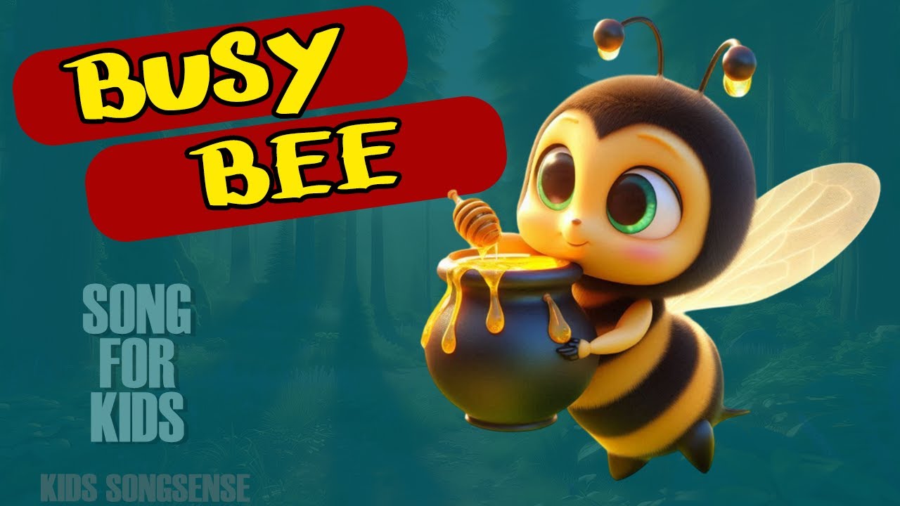 Busy bee - Song for kids - YouTube