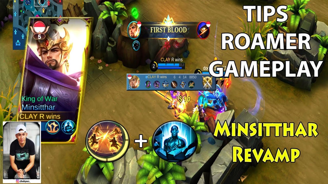 TIPS ROAMER GAMEPLAY | MINSITTHAR BUILD TANK - Mobile legend - YouTube