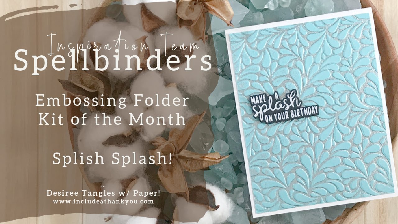 Spellbinders | Embossing Folder of the Month | June 2023 | Splish ...