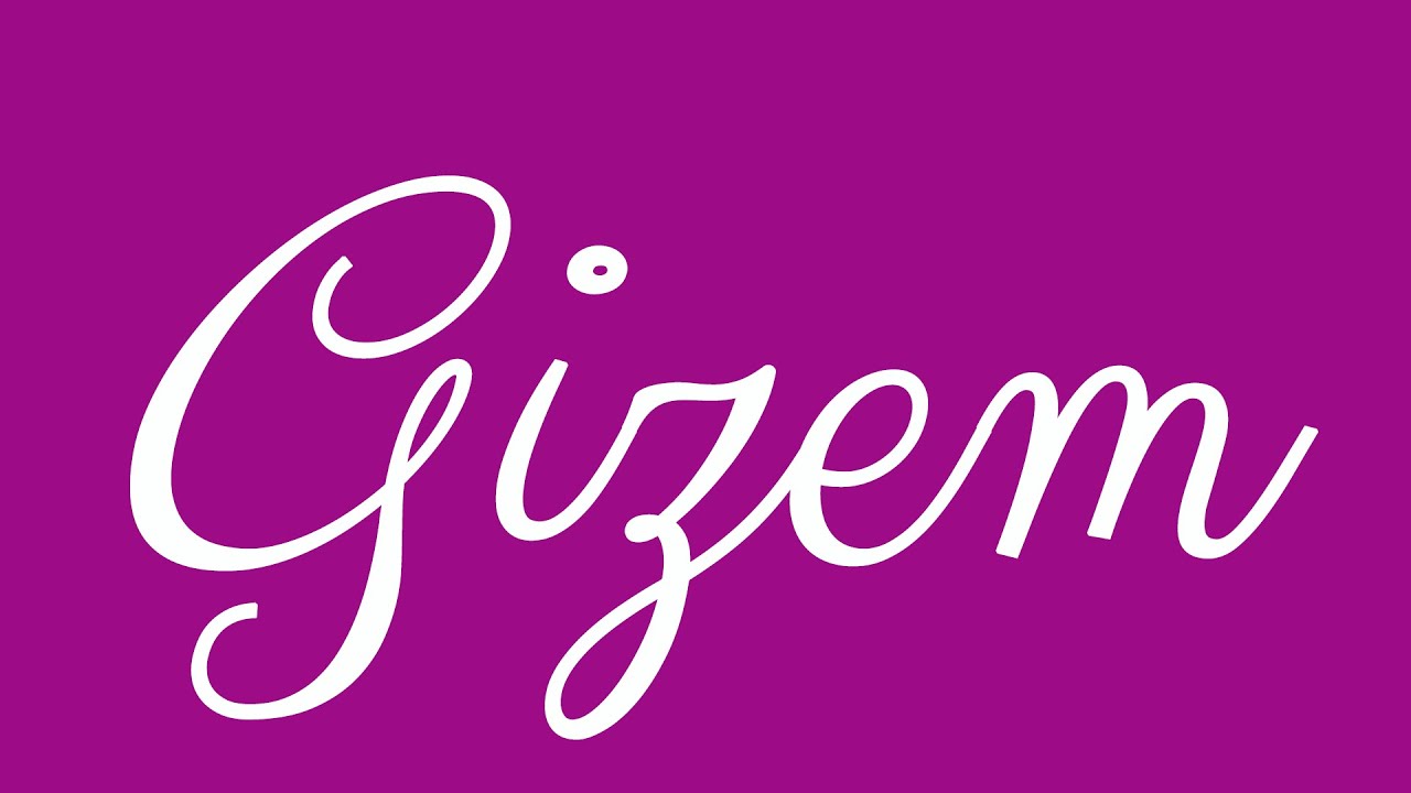 Learn how to Write the Name Gizem Signature Style in Cursive Writing ...