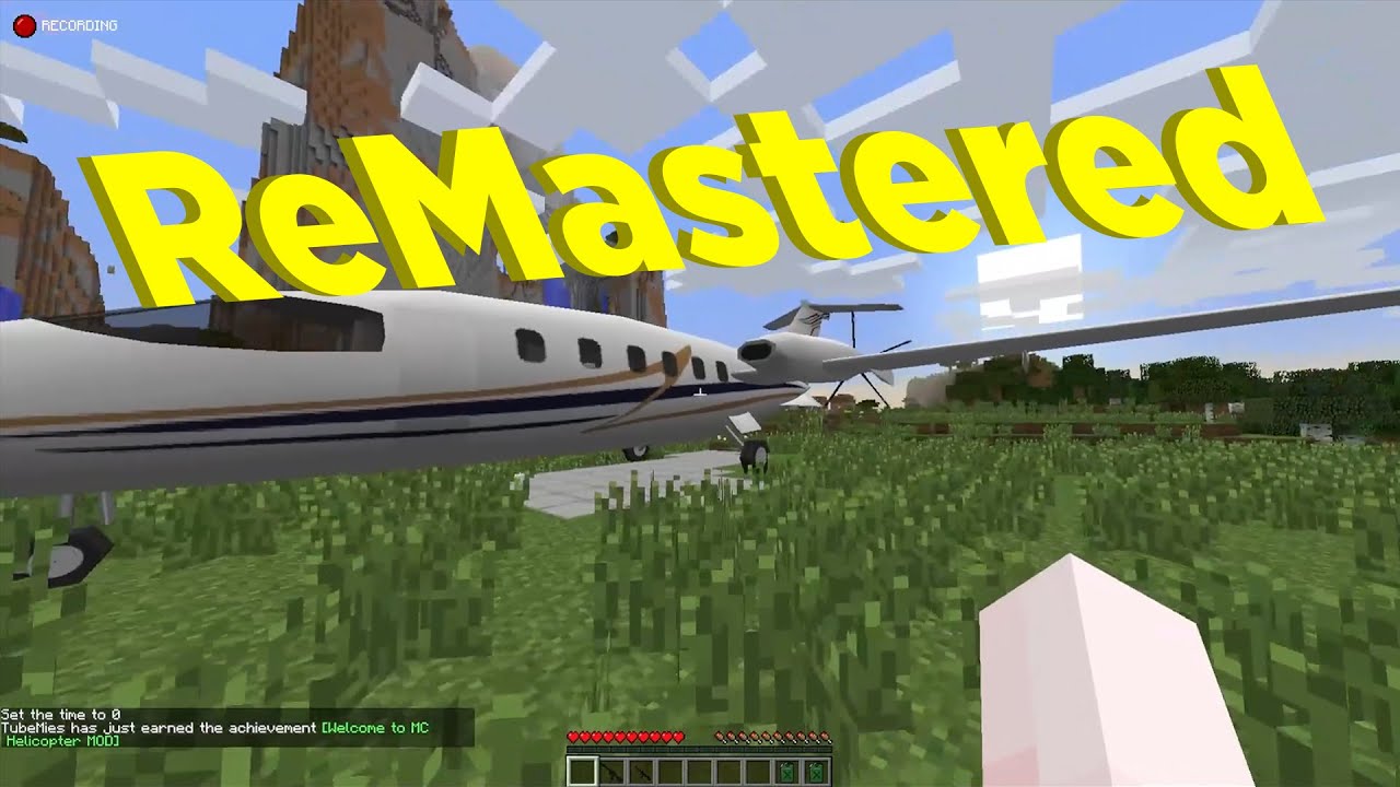 How to fly a plane in Minecraft "Remastered" - YouTube