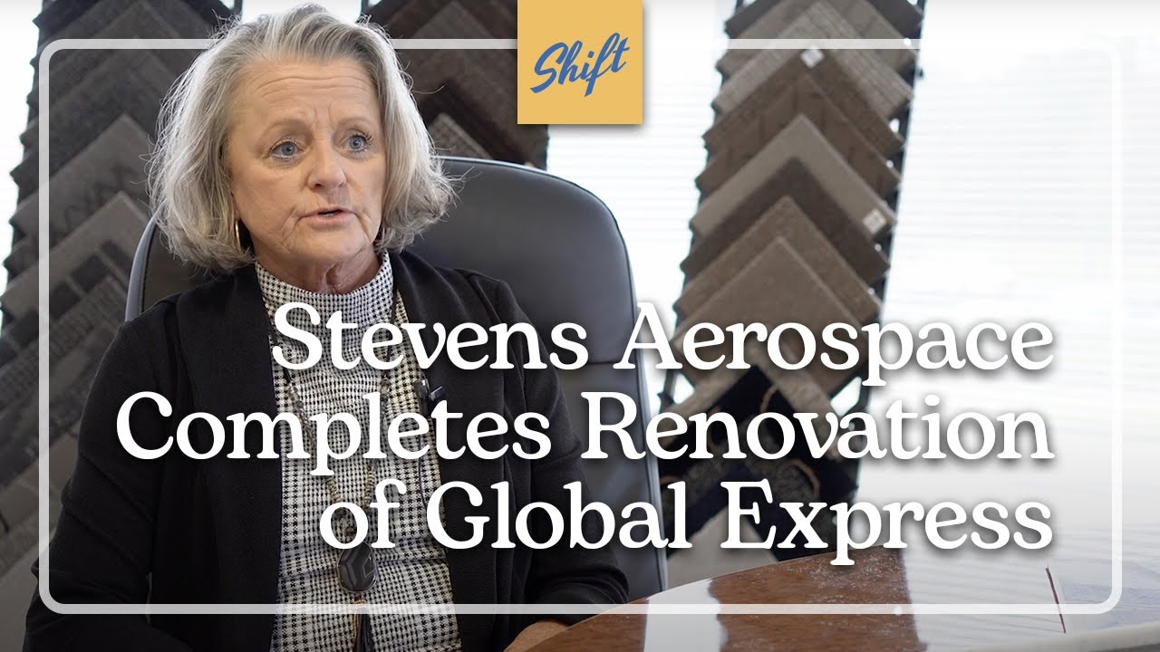 Stevens Aerospace completes renovation of Global Express aircraft - YouTube