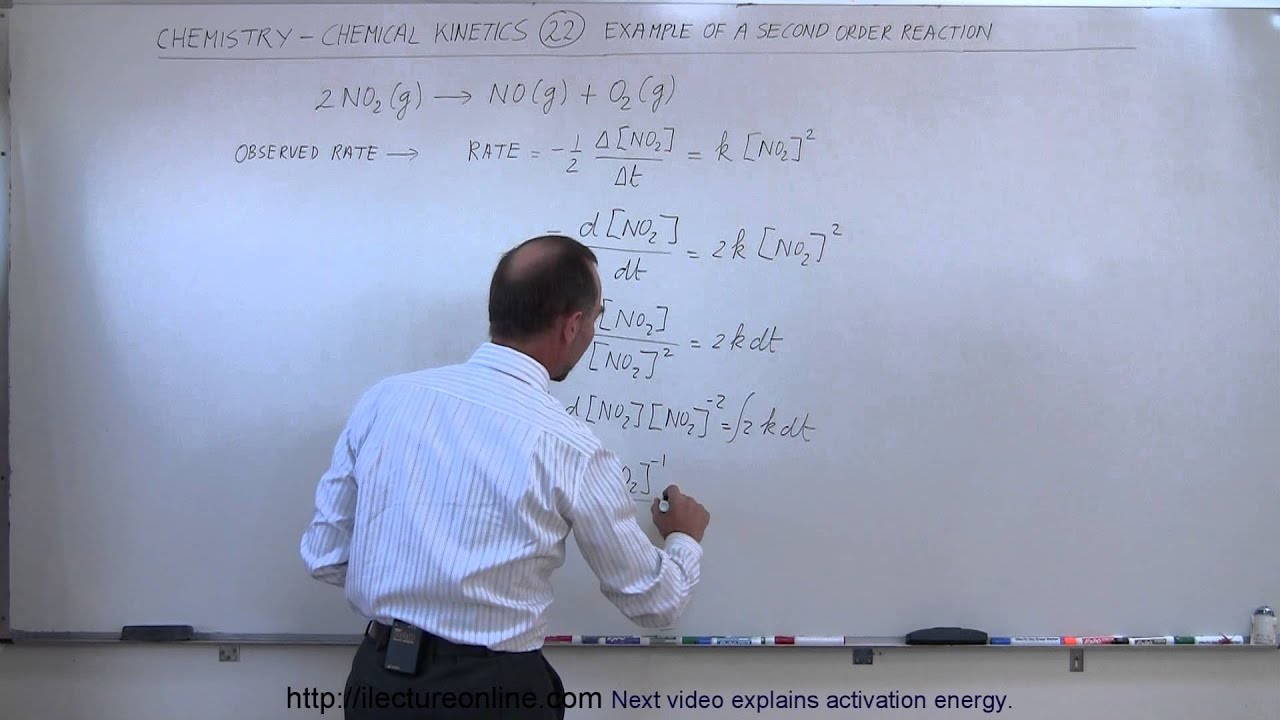 Chemistry - Chemical Kinetics (22 of 30) Example of a Second Order ...