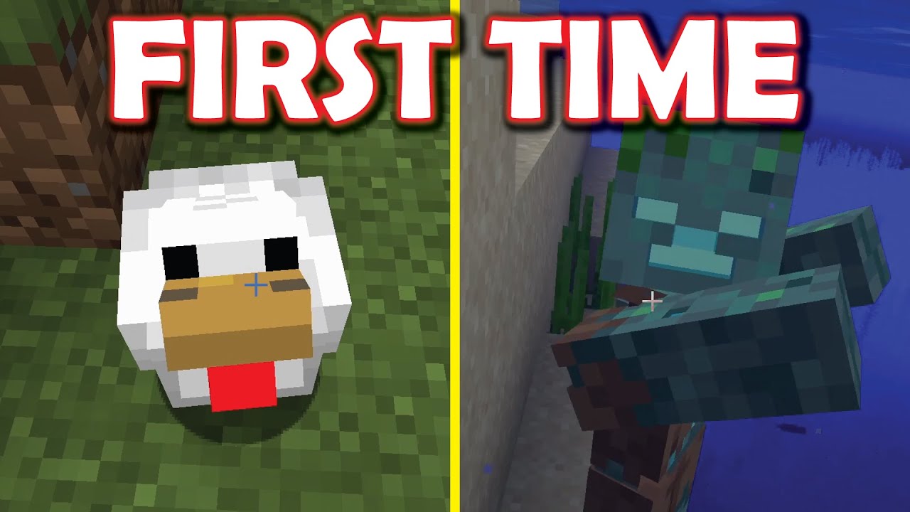 FIRST TIME PLAYING MINECRAFT but it's a bad seed + funny jump scares ...