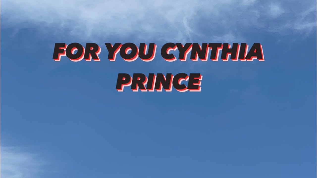 For You Cynthia Prince - YouTube