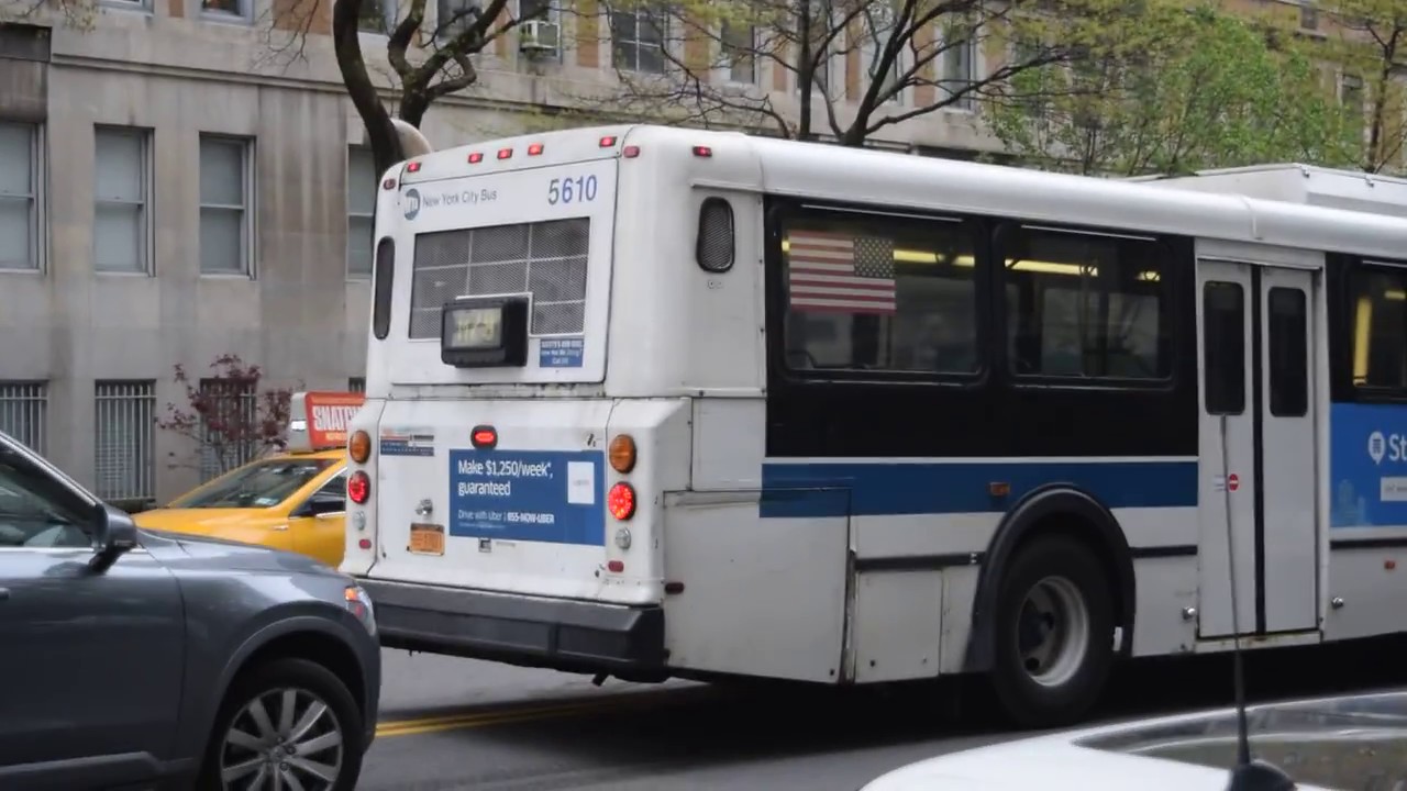 NIS D60HF (5610) M79 bus leaving East 80th Street/East End Avenue - YouTube