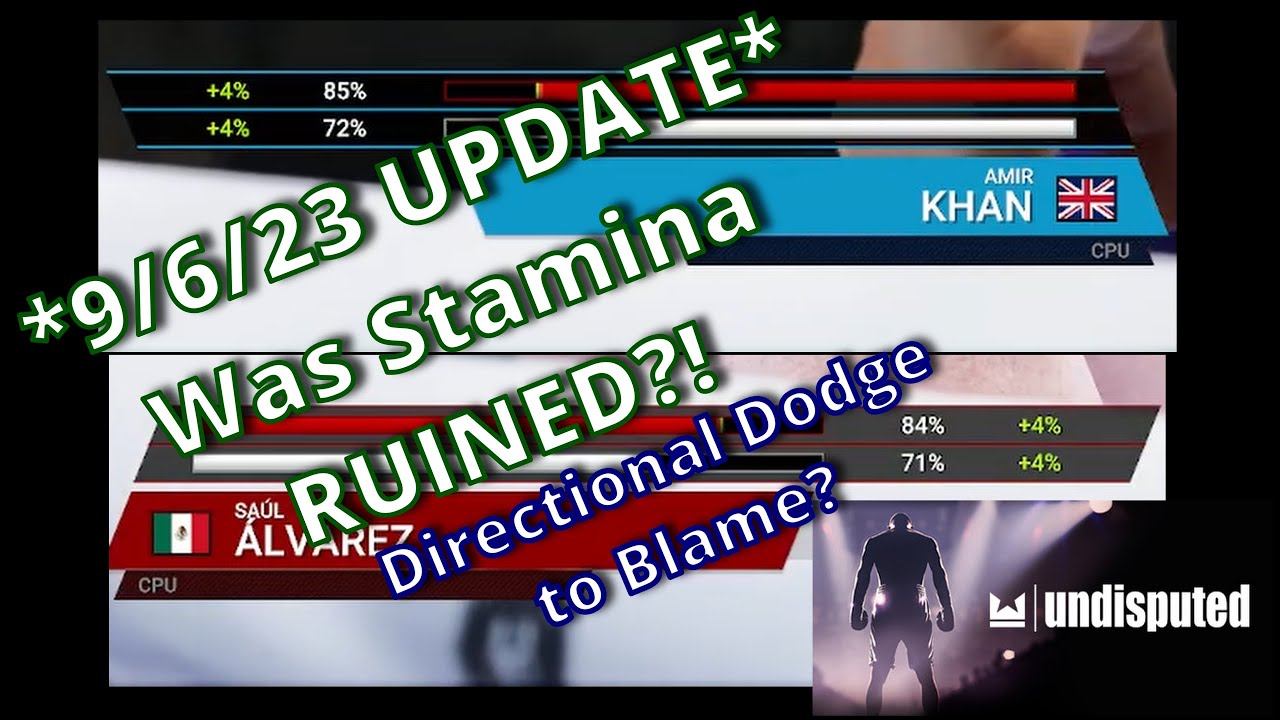 NEW UPDATE Undisputed Boxing Game.. is STAMINA now BROKEN?! Canelo ...