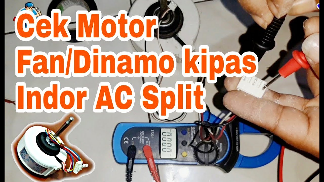 Cara Cek Motor Kipas Indor AC Split - YouTube