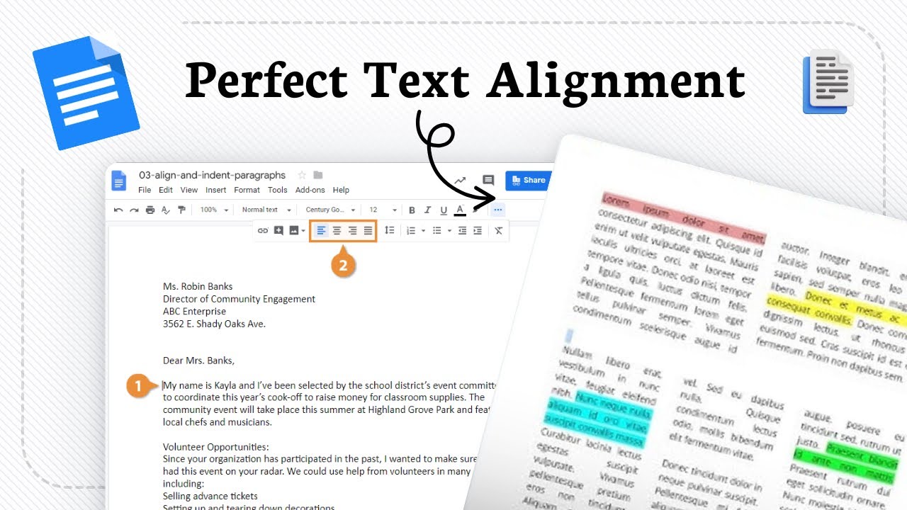 How to align text in google docs (Paragraph Style) - YouTube