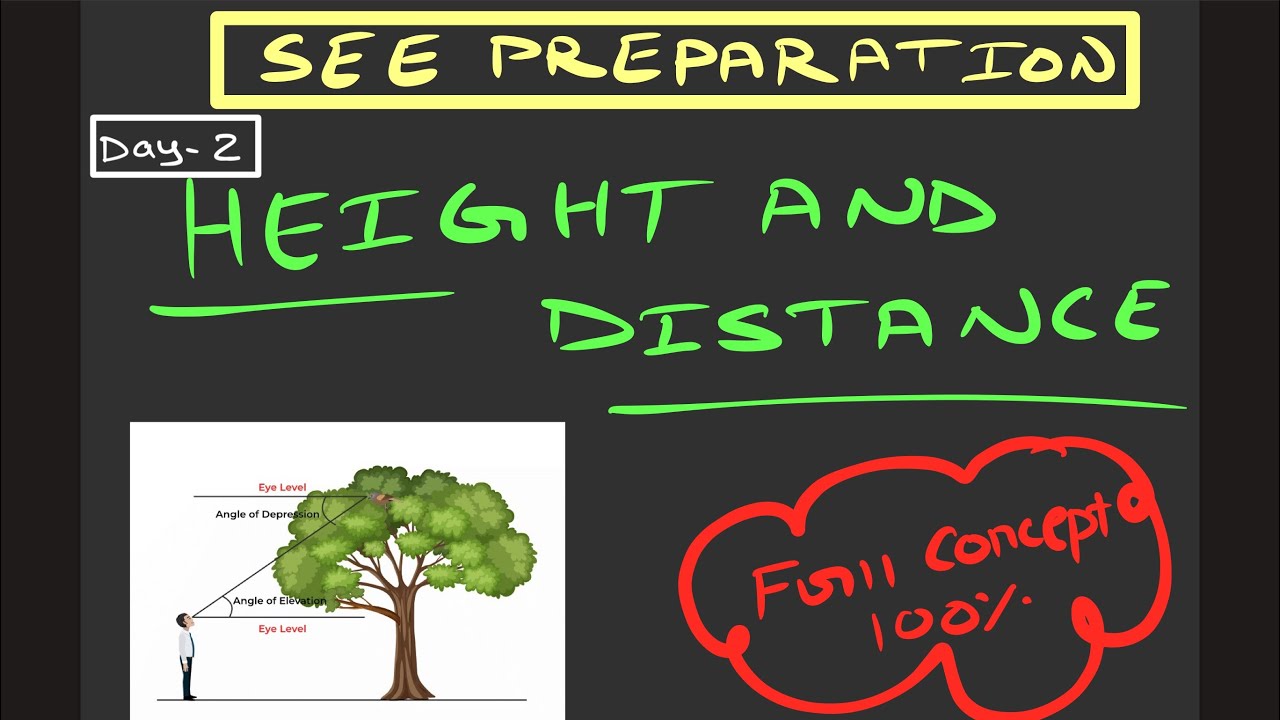 SEE Preparation | HEIGHT AND DISTANCE | Class 10 2081 | Full concept ...
