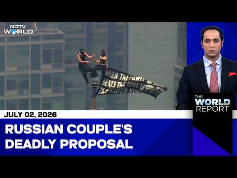Russian Couple Climbs Empire State Building for Proposal | 'Power of Love' Proposal