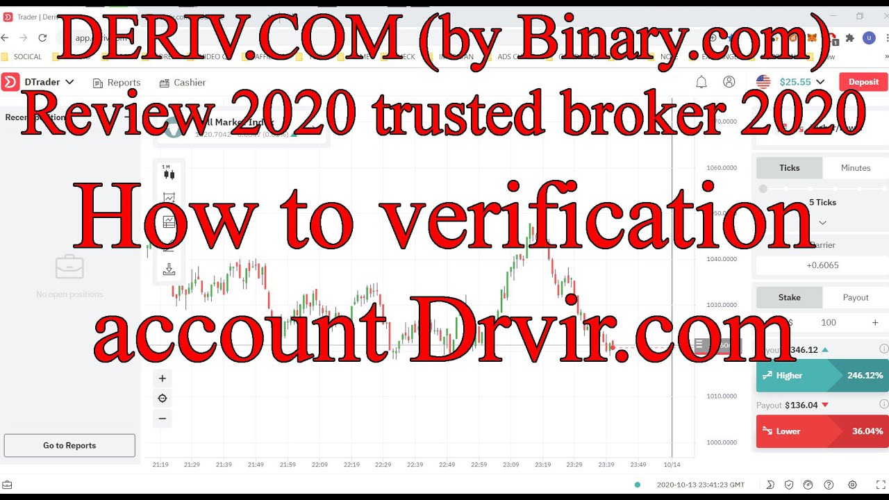 DERIV.COM - How to verification account Deriv.com. Trusted broker 2020 ...