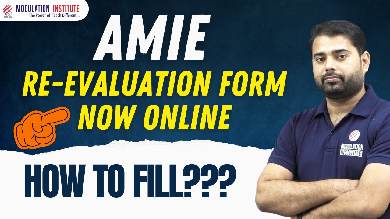 AMIE Re-Evaluation form filling process is now Online | Check the ...