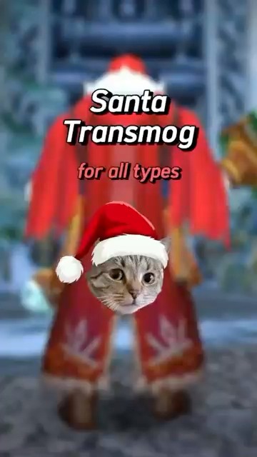 Santa transmog in world of warcraft - YouTube