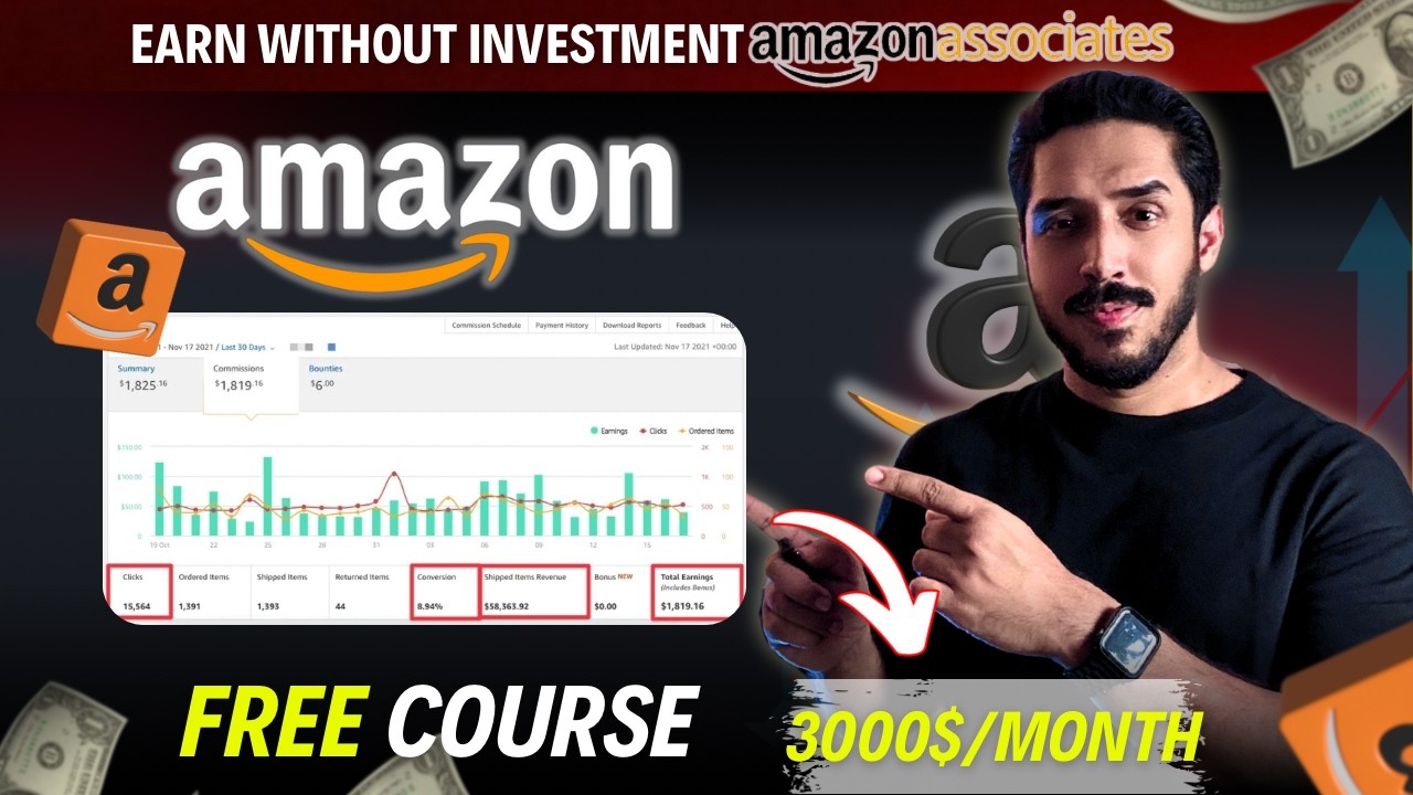 How to Earn Money From Amazon in 2025 | Create Amazon Associate Account ...