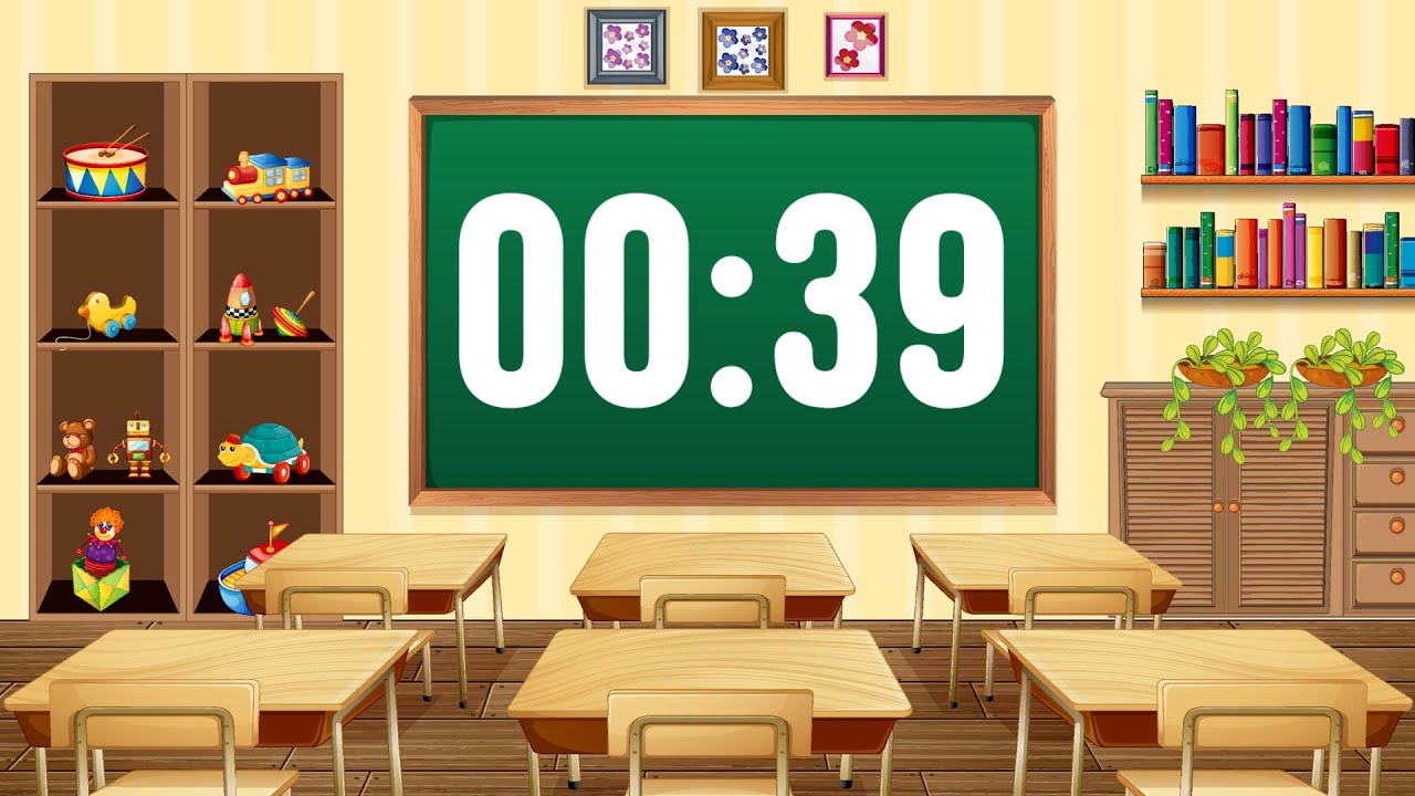 39 Second Timer with Fun Playful Kids Music Instrumental Countdown ...