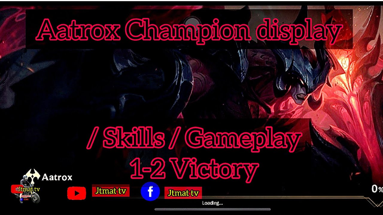 Aatrox Champion display / Skills / Gameplay #championdisplay - YouTube