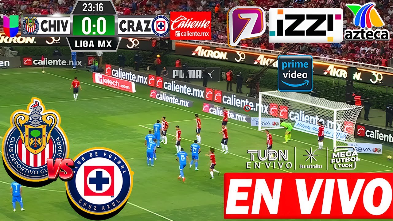 🔴 Chivas vs Cruz Azul En vivo | Amazon Prime | Jornada 13 2025 | Donde ...