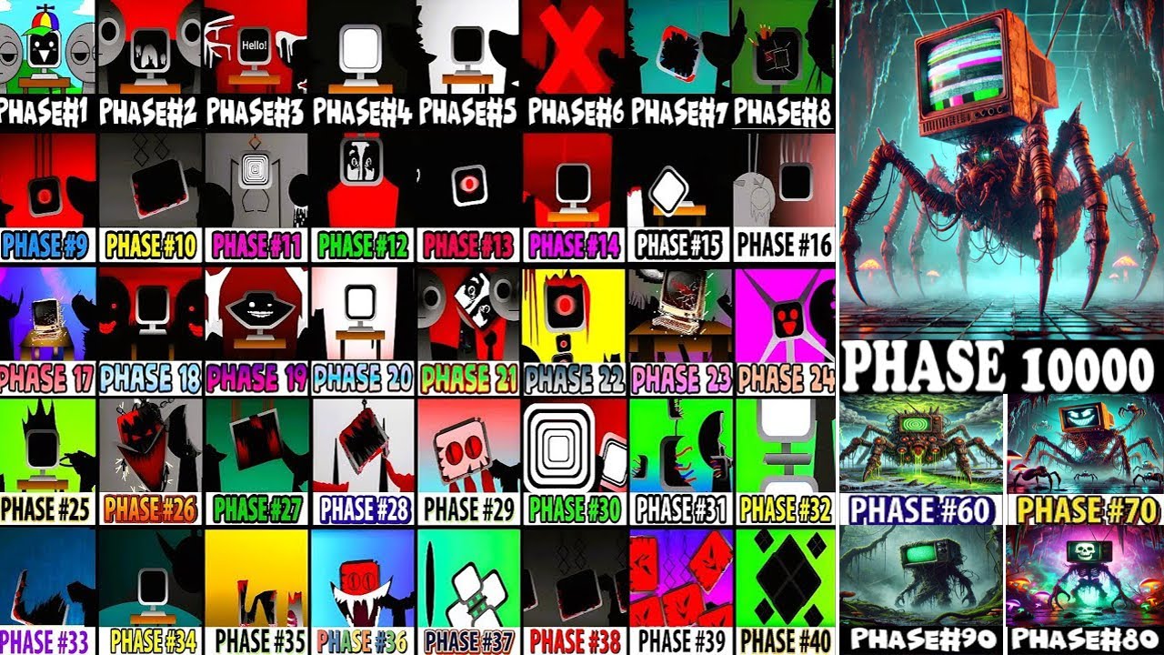 Incredibox Sprunki-Mix All Phases | Phase 10-20 VS Phase 30-40 VS phase ...