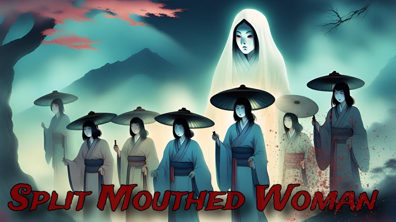Split mouthed woman | Japanese horror folktale | English tales - YouTube