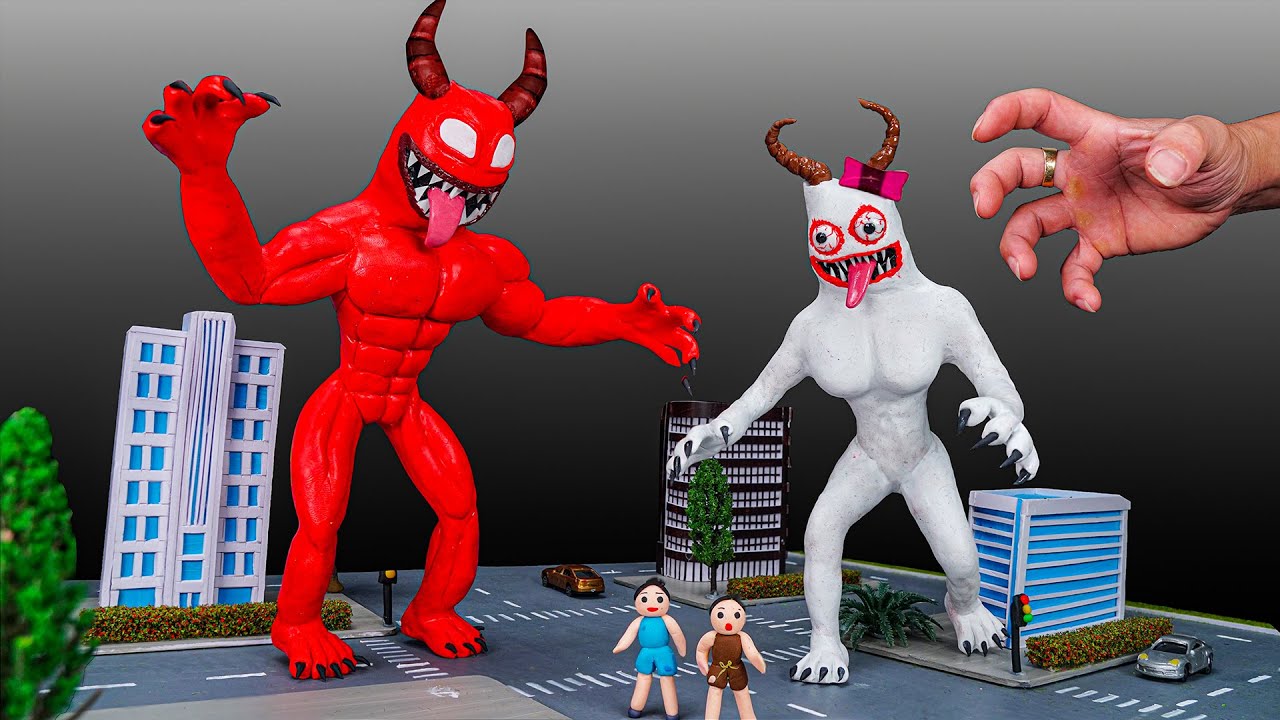 😱 Making EVIL BANBAN vs BANBALEENA in real life - Garten Of Banban ...