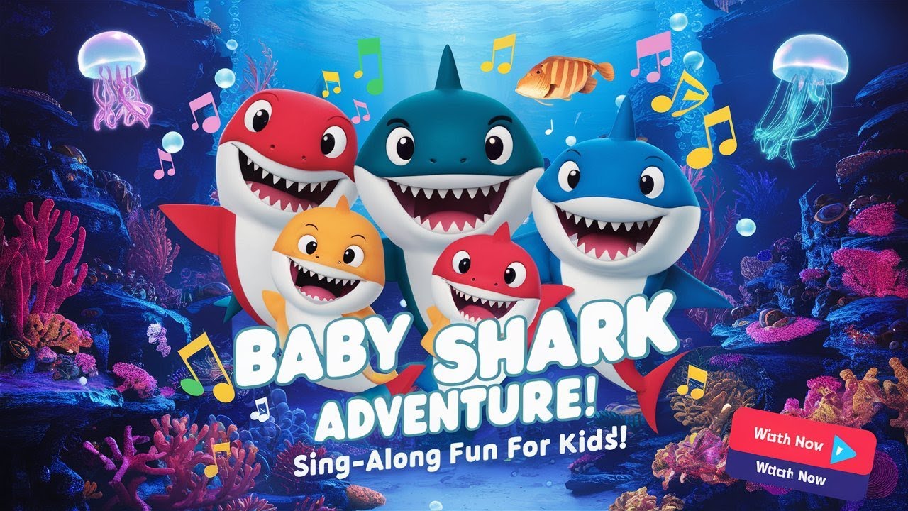 🎶 Baby Shark Adventure Sing-Along | Fun Animated Nursery Rhyme for Kids ...
