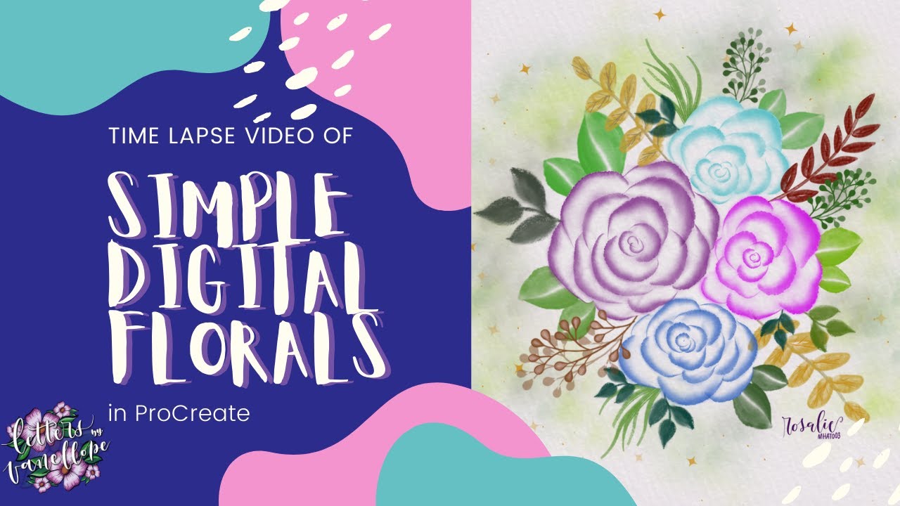 ProCreate - Simple Digital Florals - YouTube