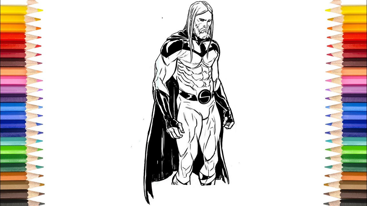 SPIDER-MAN Coloring On SENTRY Coloring Pages | The Strongest Avengers ...