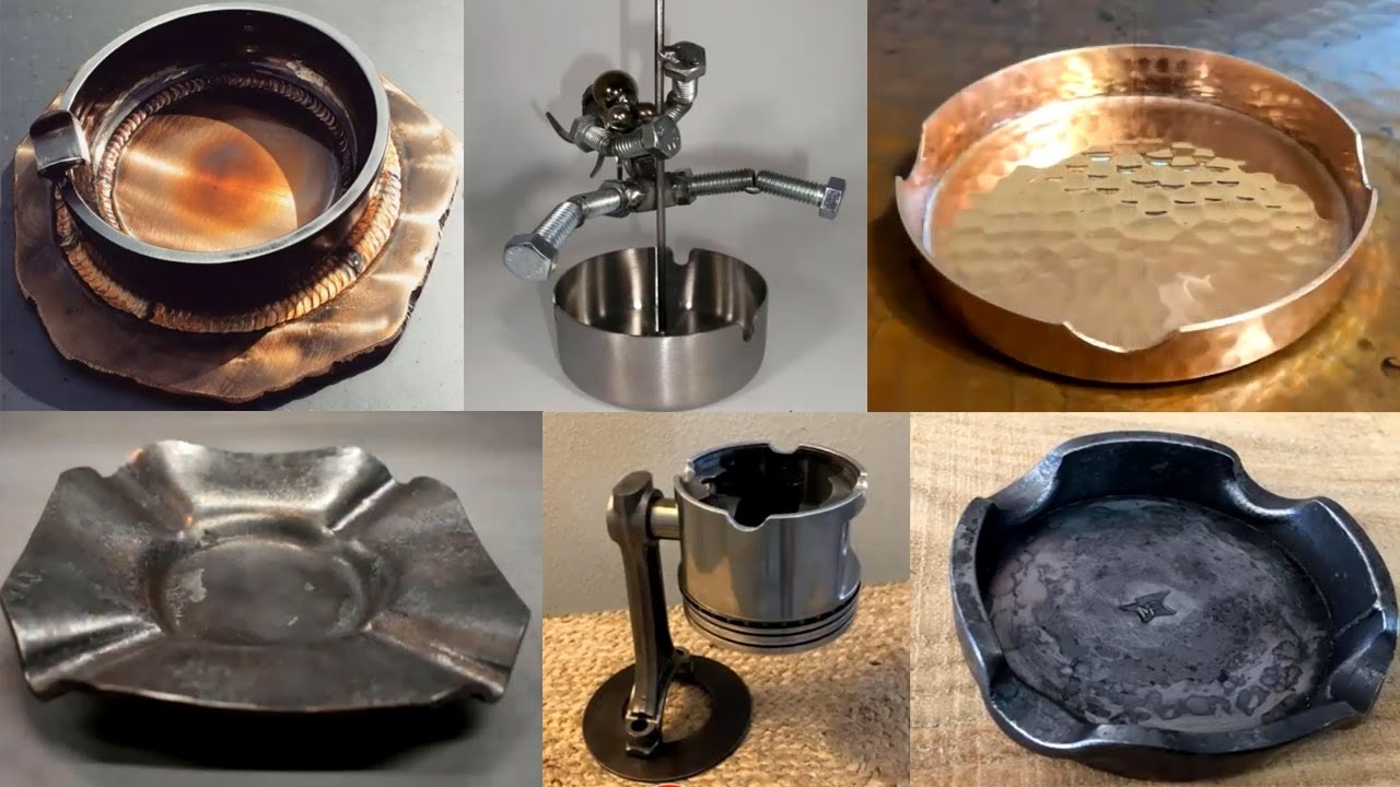 Diy Metal Ashtray Ideas _ fun projects - YouTube