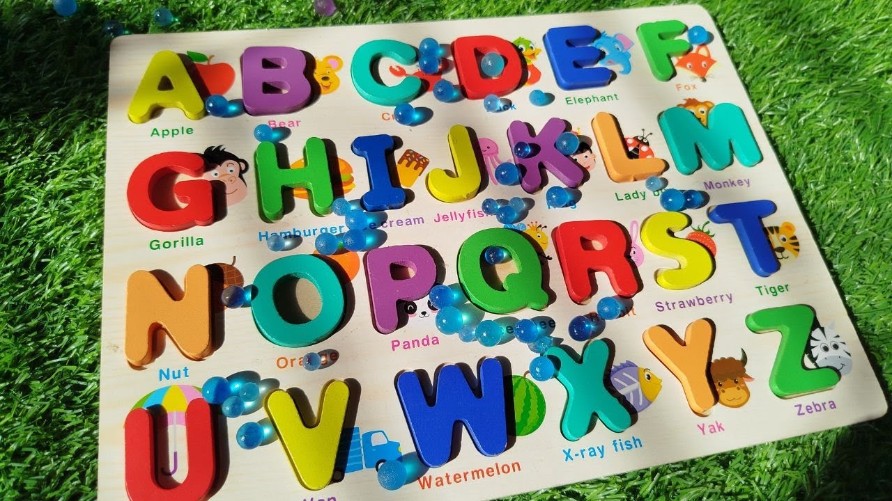 Find ABC Letters with Toys, abc wooden puzzle, Fun Learning for Kids ...