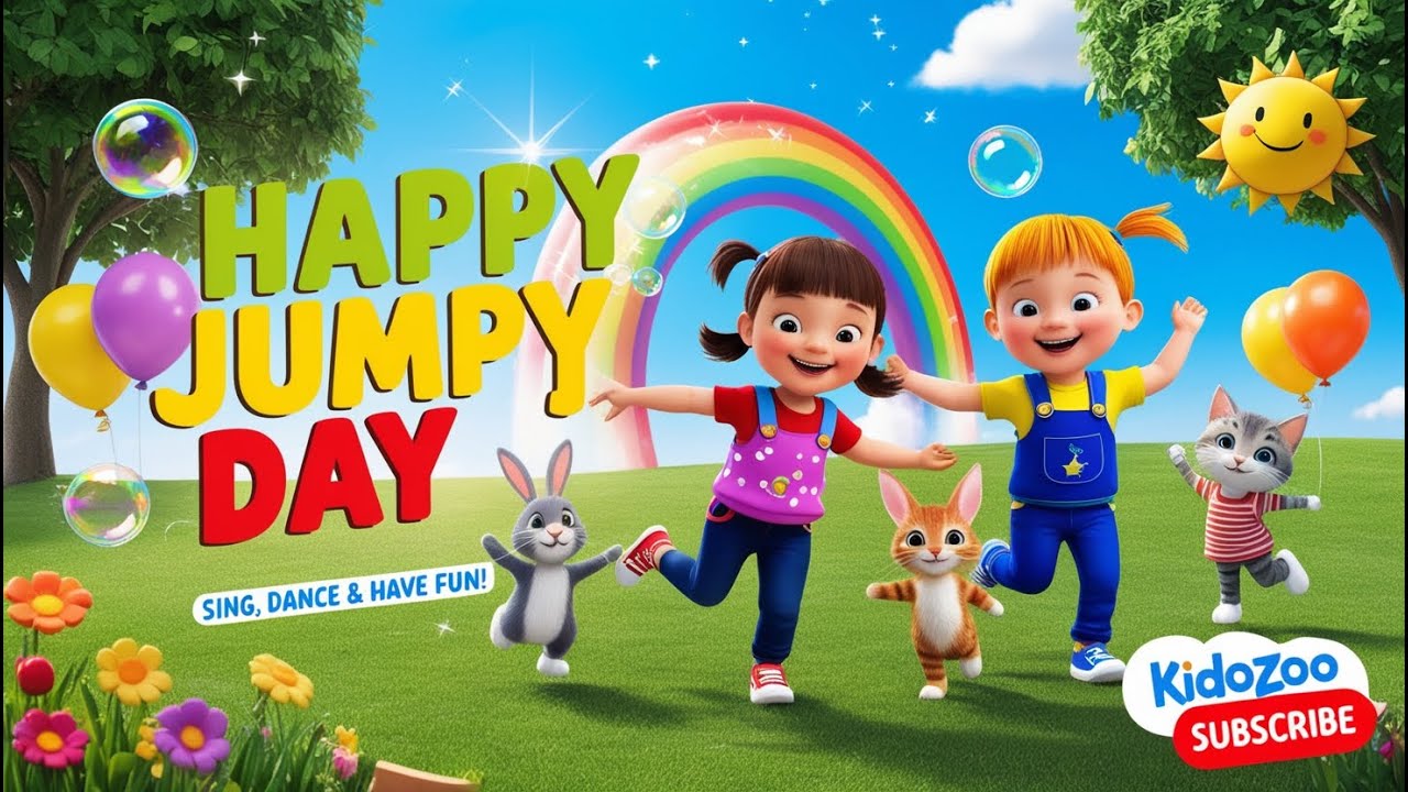 Happy Jumpy Day Song for Kids 🎵 | Fun Dance, Smiles & Singing 🌈 Watch ...