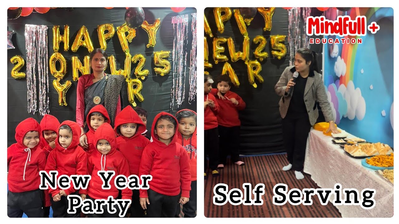 नए साल की पार्टी के बाद बच्चों ने सीखा खुद से खाना परोसना | Self ...