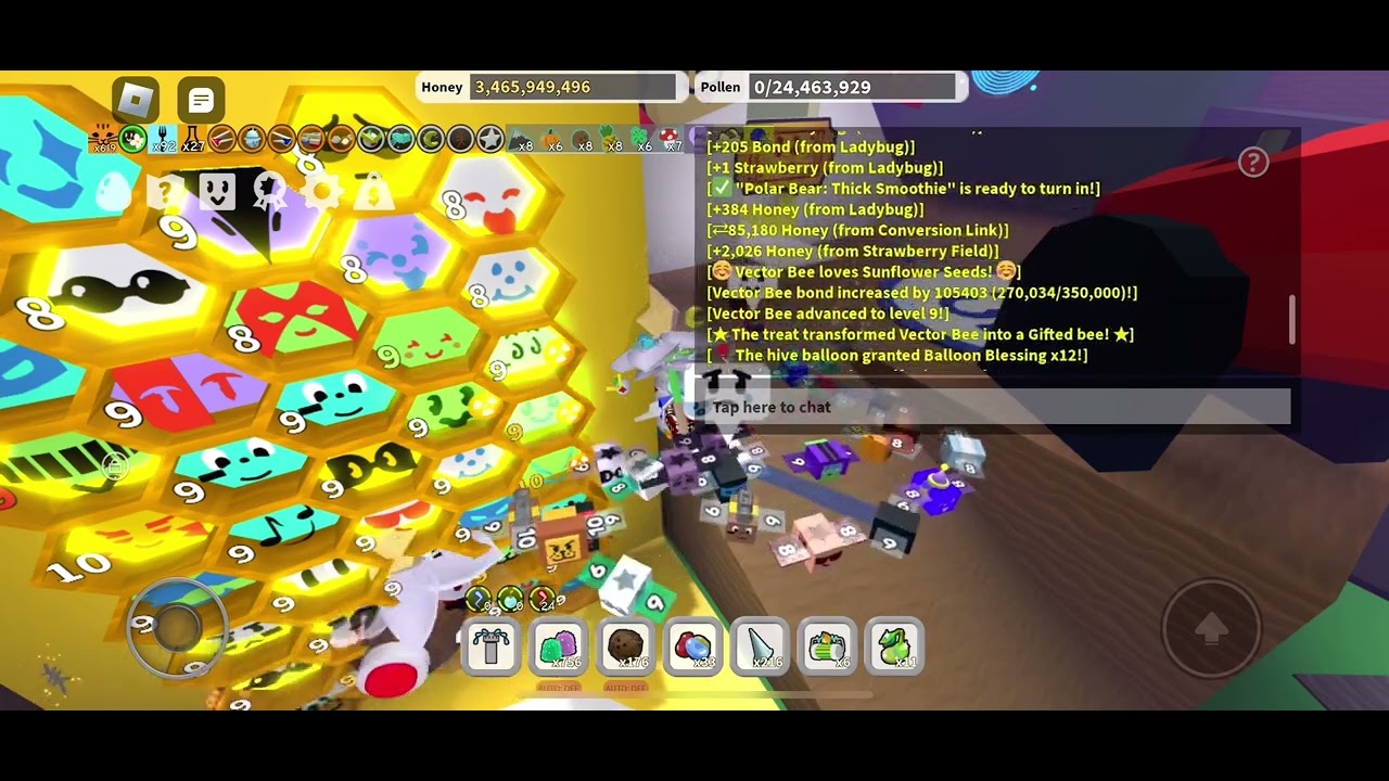 I got gifted vector bee by feeding it seeds - YouTube