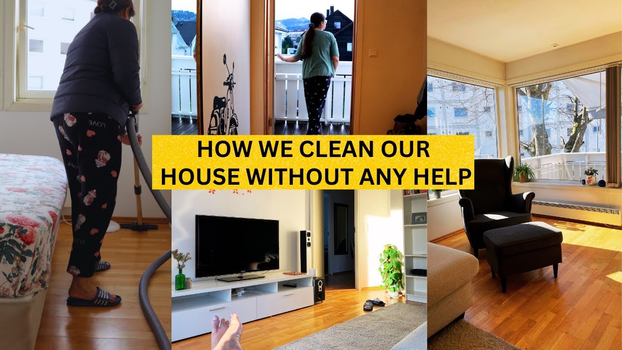 HOW WE CLEAN OUR HOUSE WITHOUT ANY HELP | SUNDAY DEEP CLEANING - YouTube